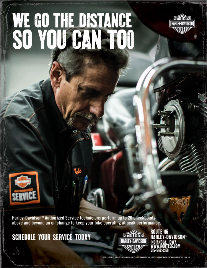 Service Department | Route 65 Harley-Davidson® | Indianola Iowa